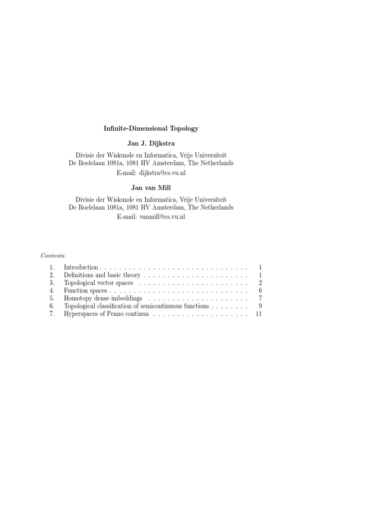 Infinite Dimensional Pdf Banach Space Compact Space