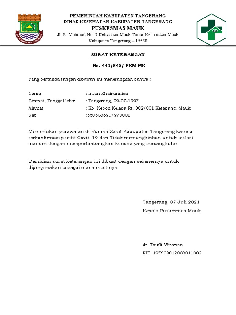 Surat Keterangan (New) | PDF