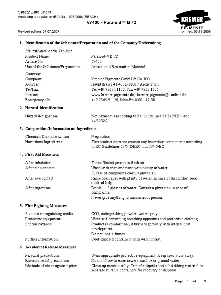 Paraloid B72 | PDF