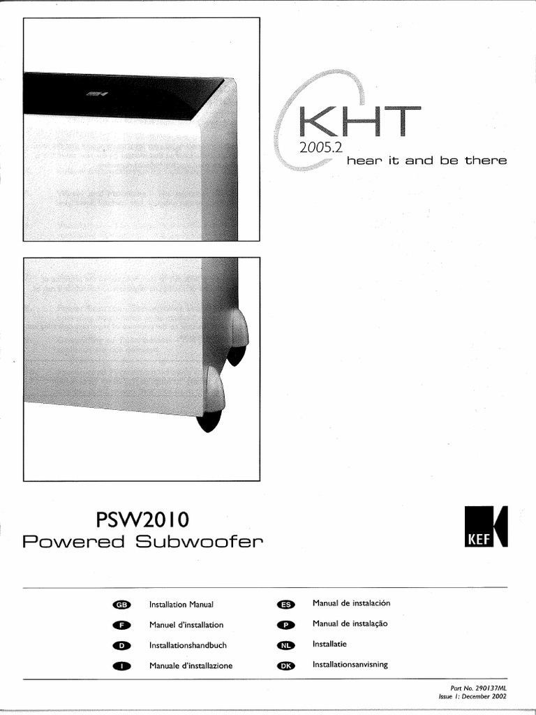 Hfe Kef Psw2010 | PDF