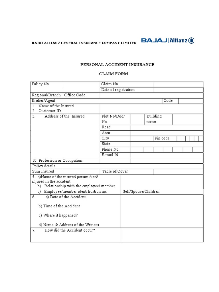 Personal Accident Insurance | PDF | Insurance | Public Services