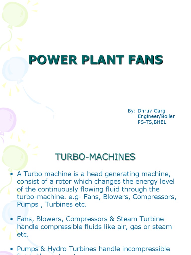 Power Plant Fans | PDF | Turbine | Pump