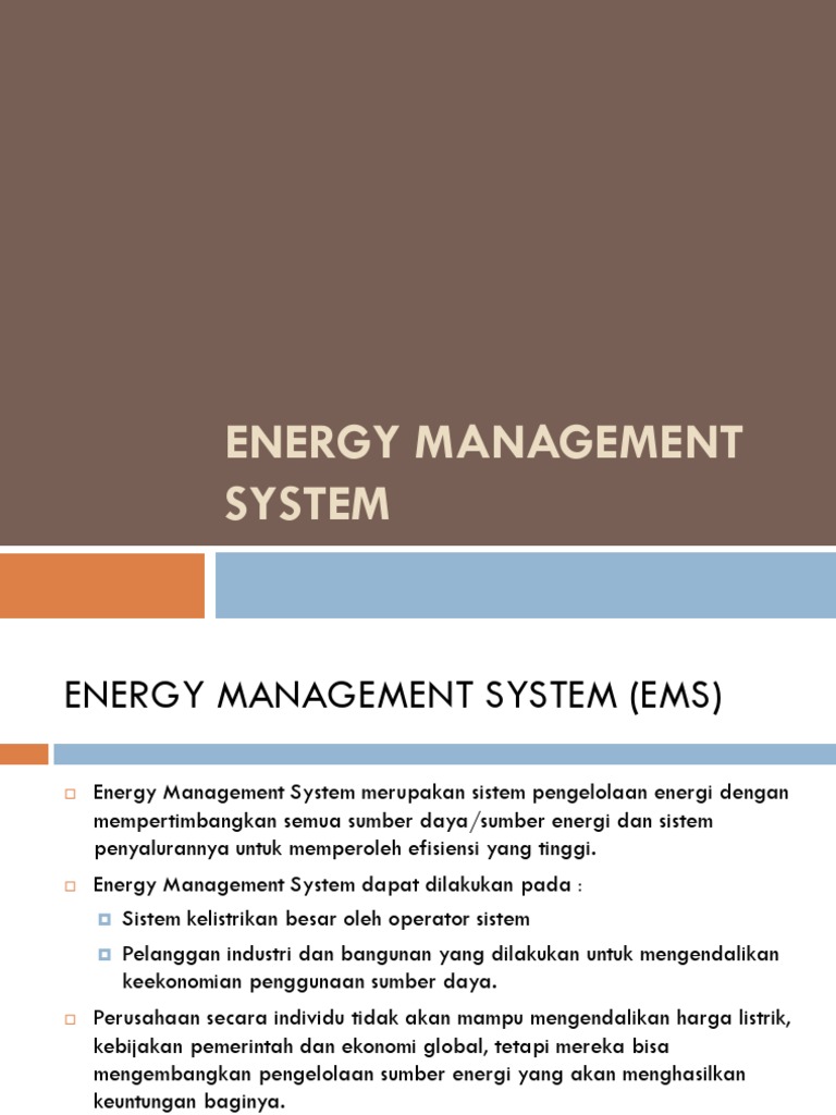 SG 5 Energy Management System | PDF