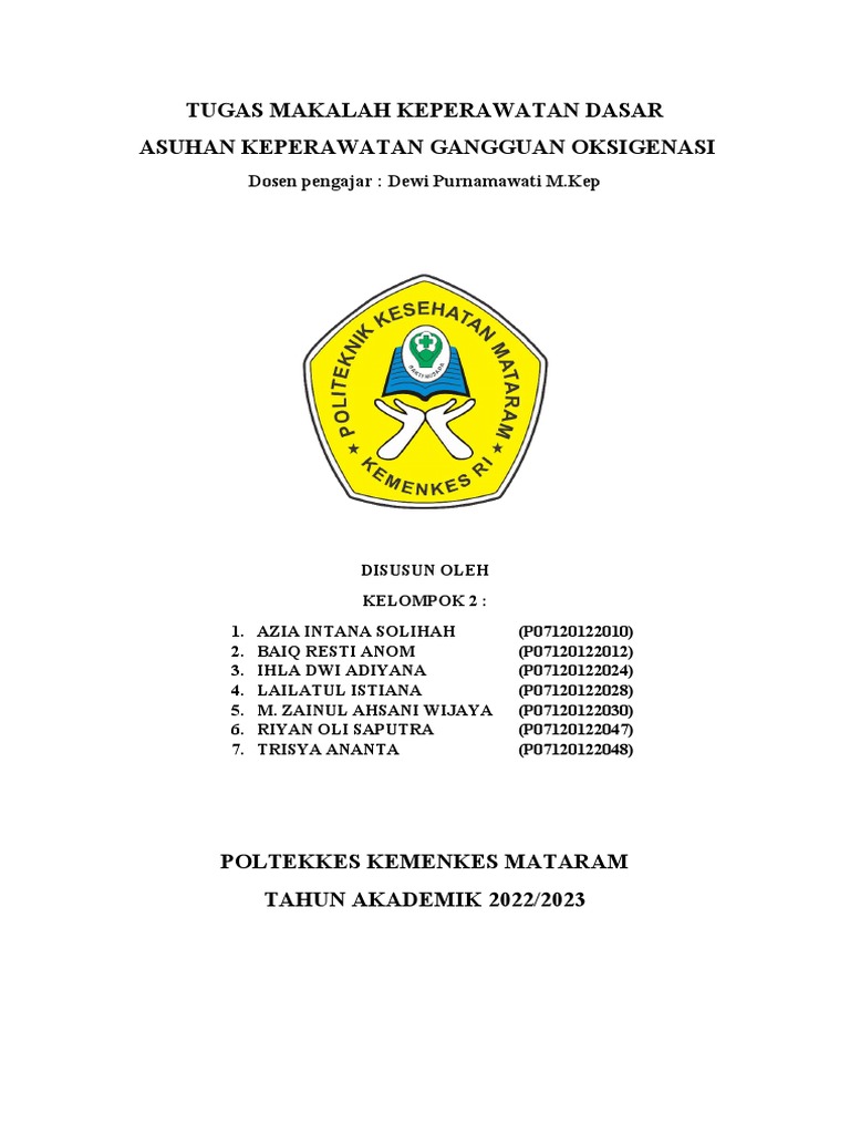 TUGAS MAKALAH KEPERAWATAN DASAR KLP 2 | PDF