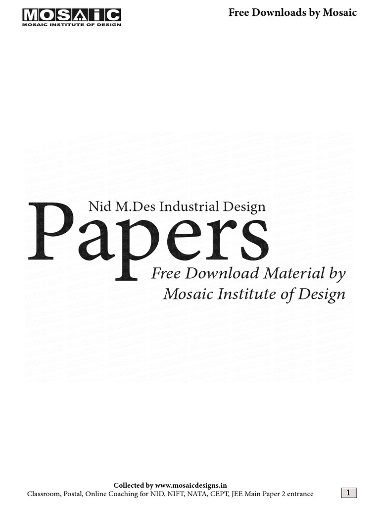 Industrial Design Pdf Digital Distribution Educational Assessment
