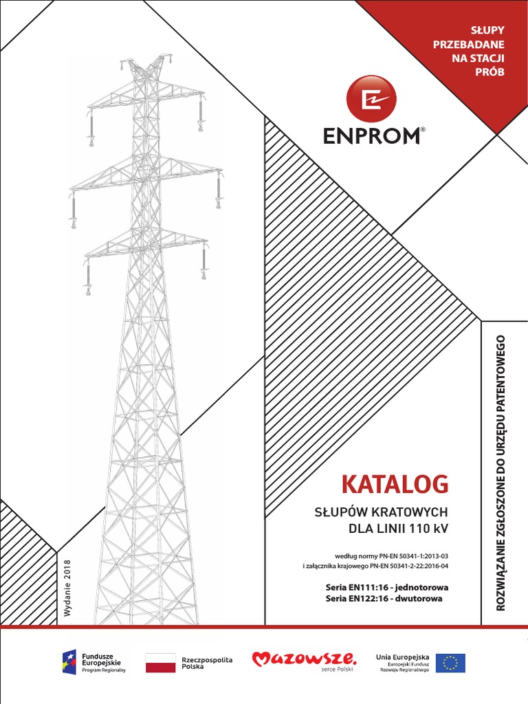 Katalog Słupów Kratowych Dla Linii 110kV - 2018 | PDF