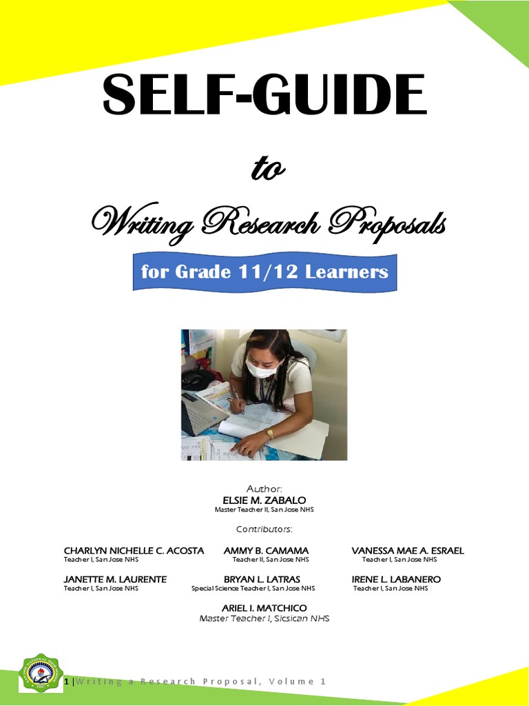 Self Guide - Research Proposal | PDF | Dependent And Independent Variables | Basic Research