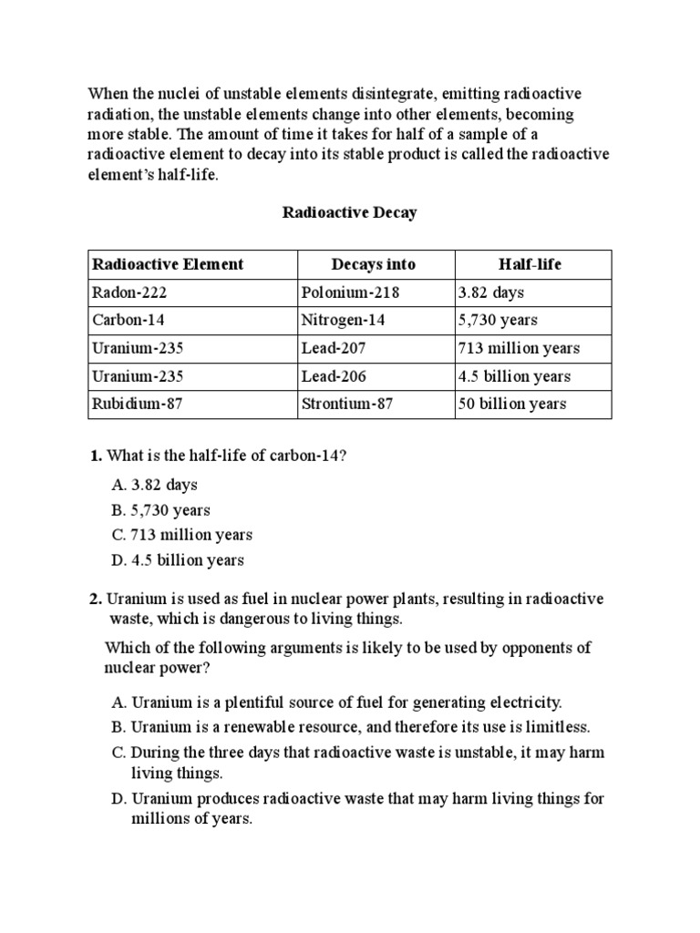 GED Test Prep Plus 2022 2023 PDF 1214 1221 | PDF | Radioactive Decay ...