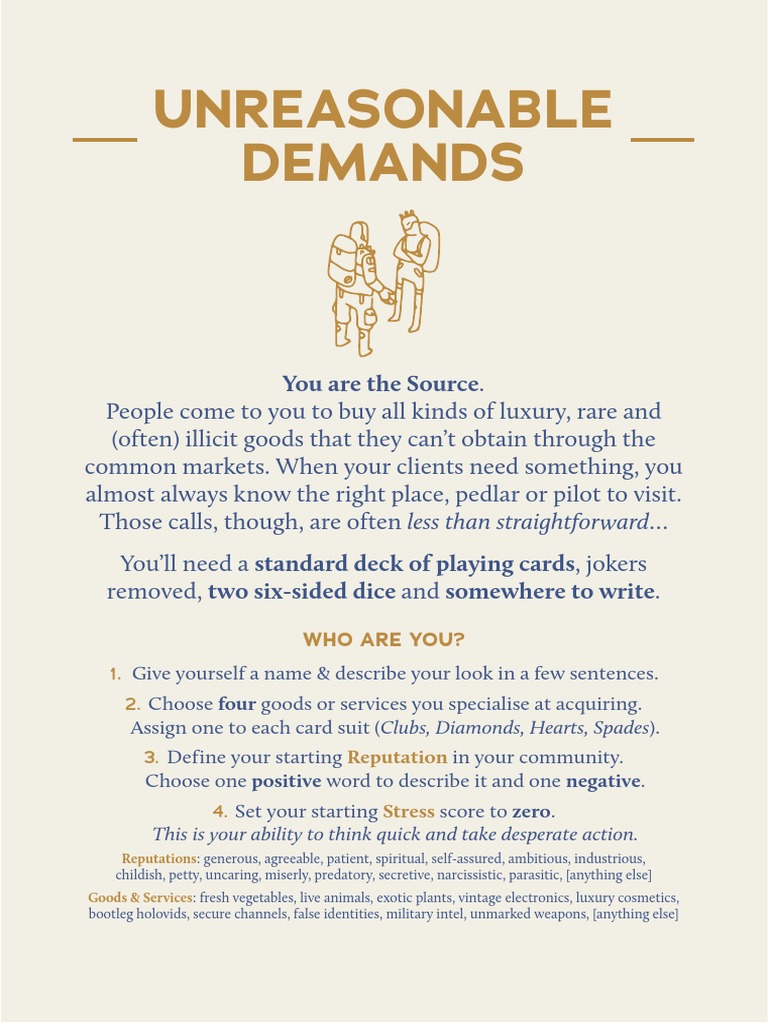 Unreasonable Demands Optimised | PDF