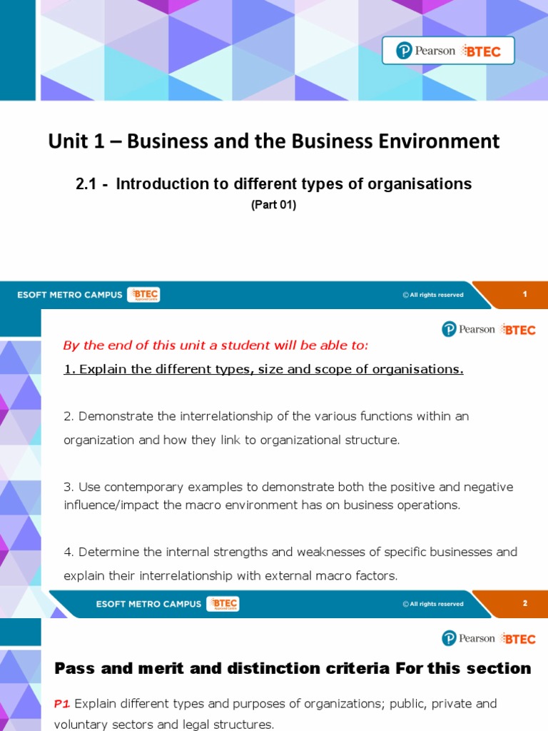2908-1633399651549-HND BBE W2 P1 Introduction To Different Types of Organisations | PDF