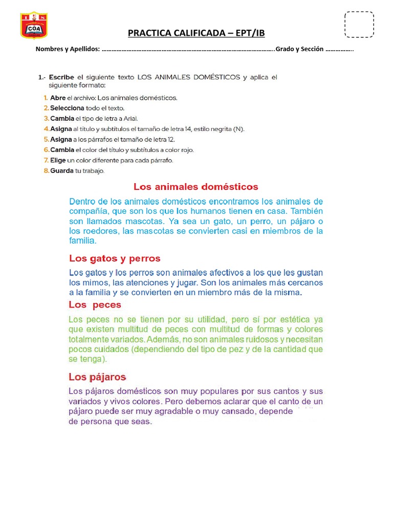 Practica Calificada 2B | PDF
