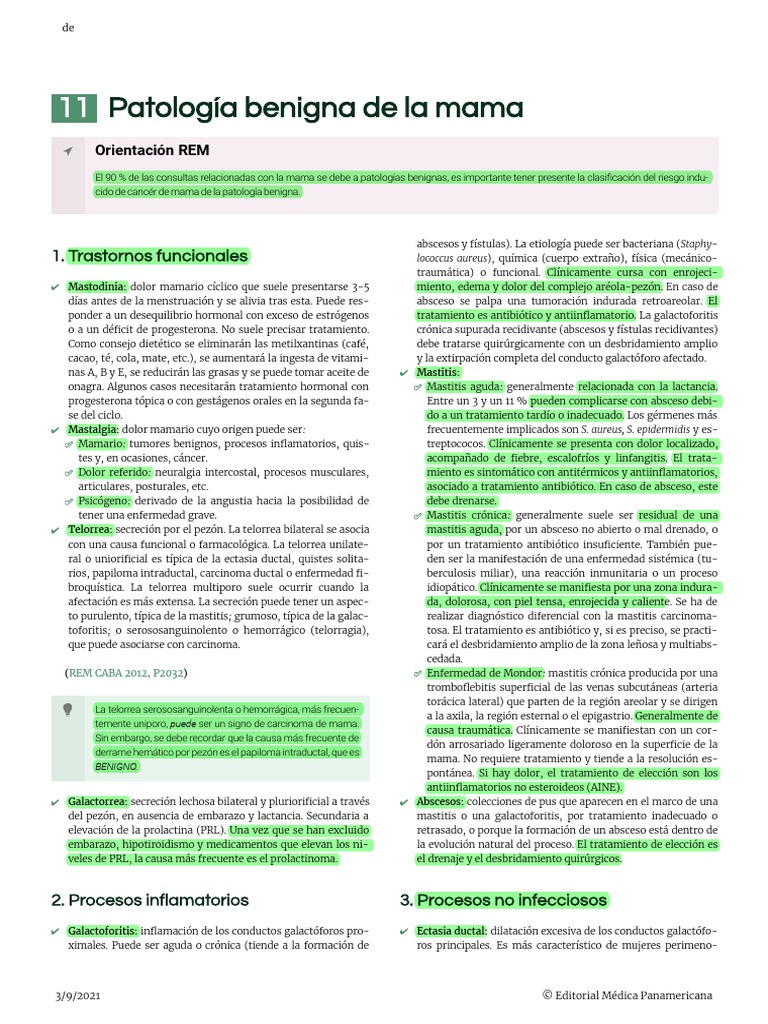 Patologia Benigna de La Mama | PDF