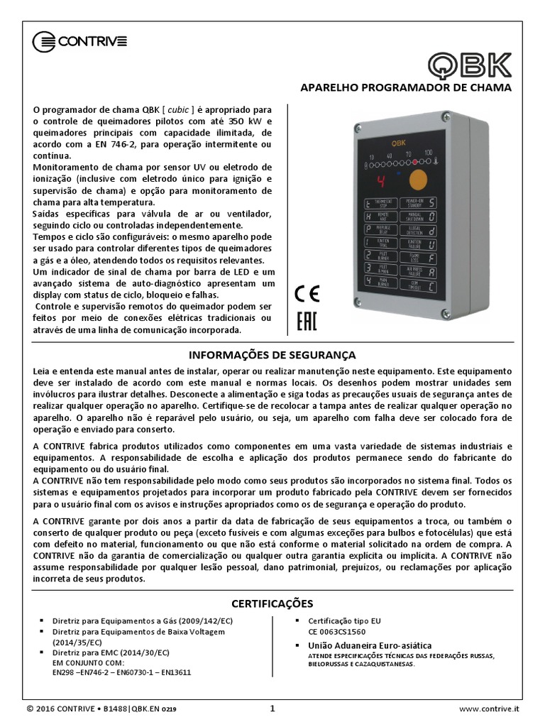 Aparelho Programador de Chama | PDF