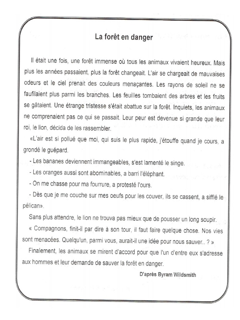 La Foret en Danger | PDF