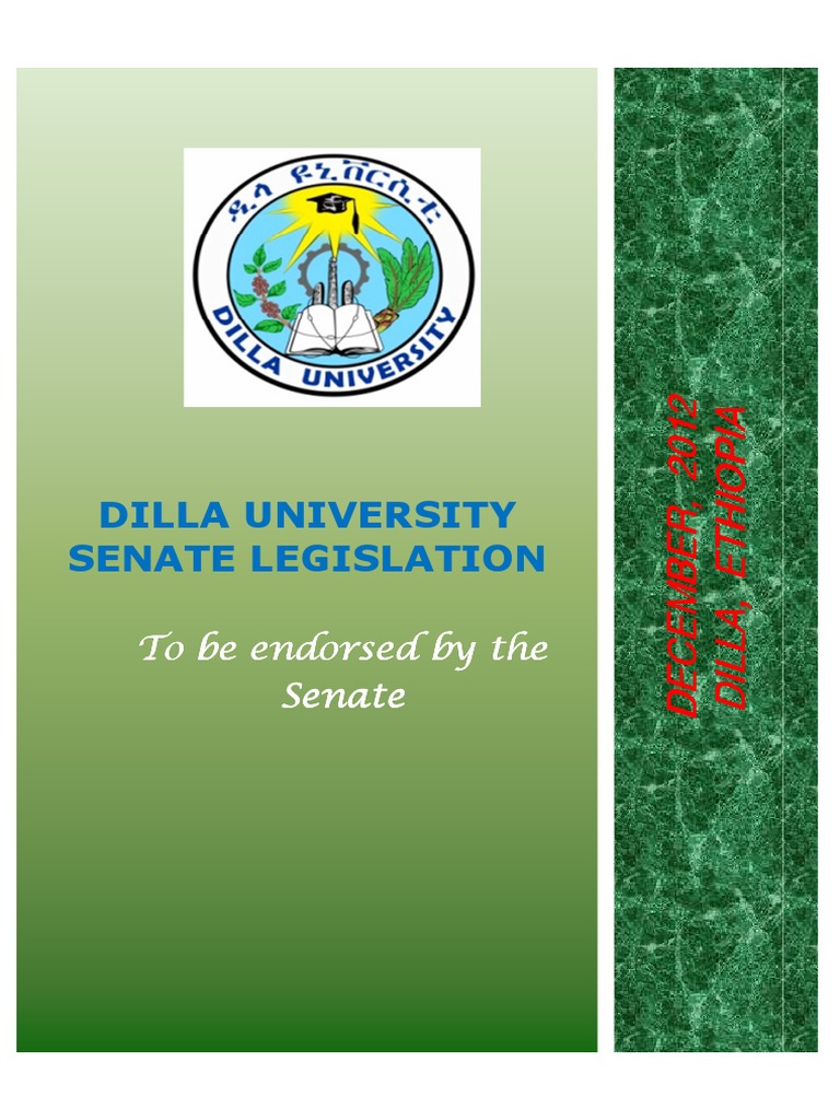 Dilla University Senate Legislation Final - Dec - 2012 | PDF | Academic ...