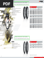 Motorcycle Tire Guide - Cross-Reference Chart For Popular Tire Sizes | PDF