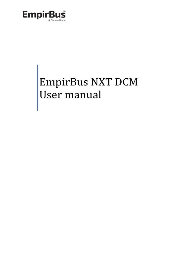 EmpirBus NXT DCM User Manual 2020 | PDF