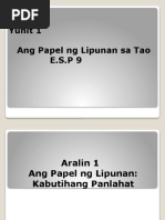 Reviewer ESP 9 First Qtr. | PDF