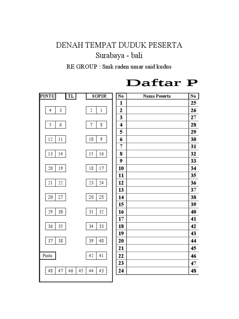 Denah Bis SMK Rus - 48 | PDF