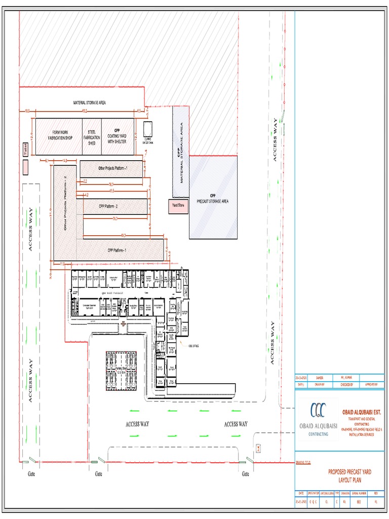Precast Yard Layout | PDF