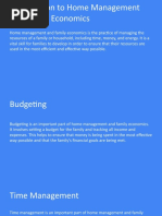 Home Management Concept | PDF | Goal | Family