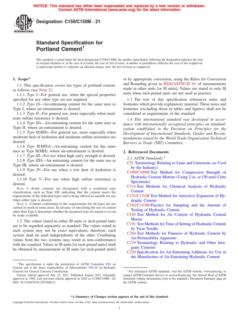 ASTM Cement | PDF