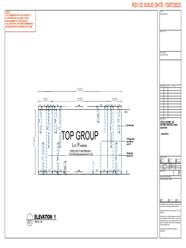 Waiting Area Elevation Wall Panel | PDF