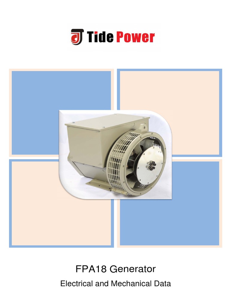 FPA18 Generator Technical Data Sheet | PDF | Mains Electricity | Electric Generator