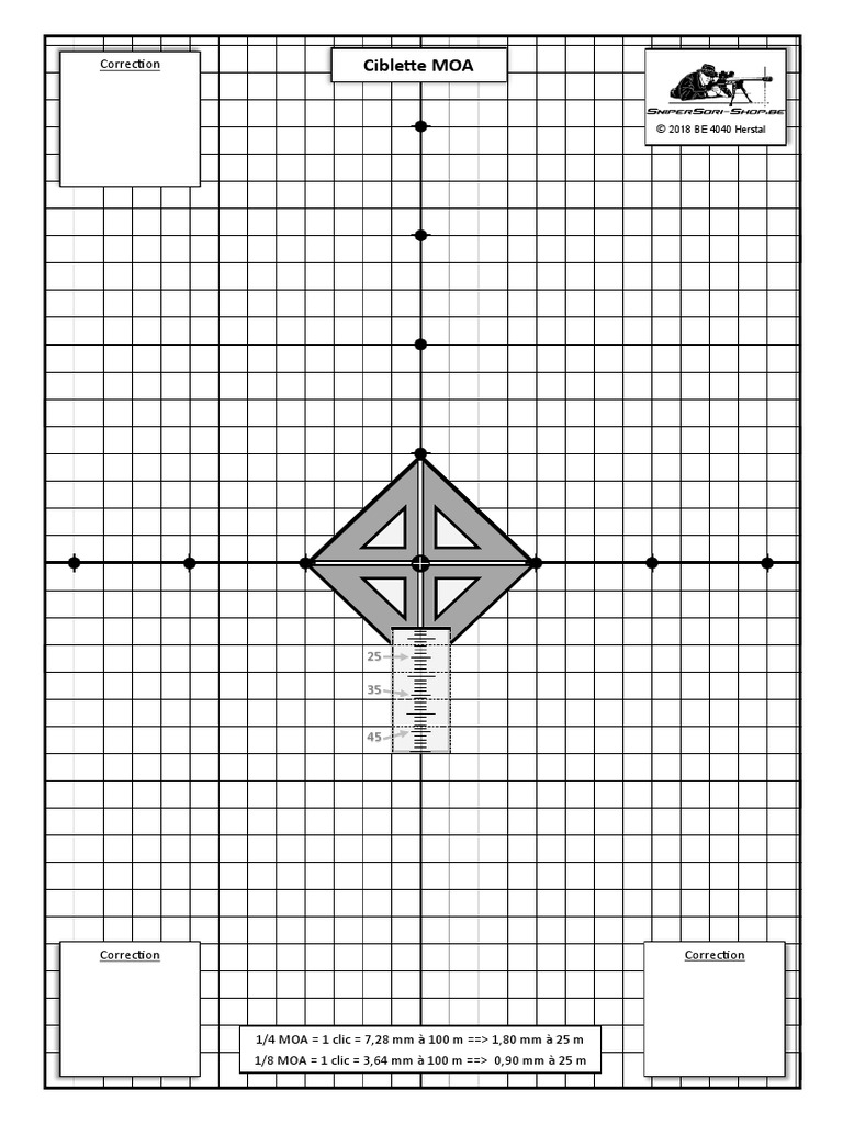 Cible Pour Reglage Aimpoint: Reglage Point Rouge – XLYIJJ
