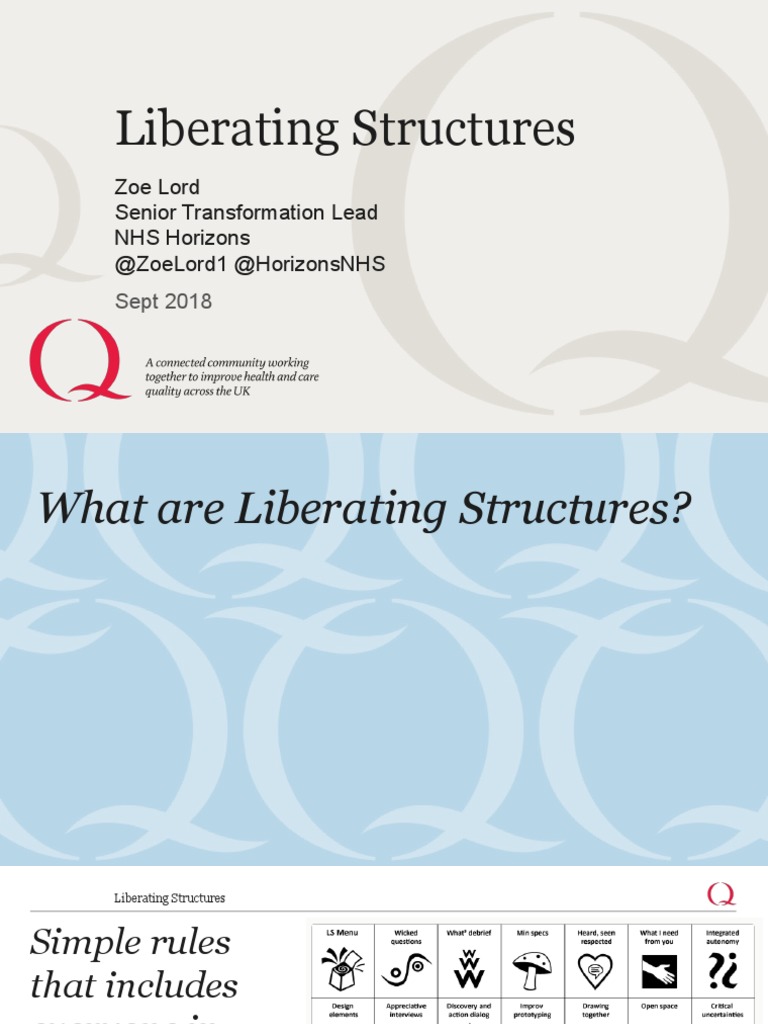 Zoe Lord Liberating Structures | PDF