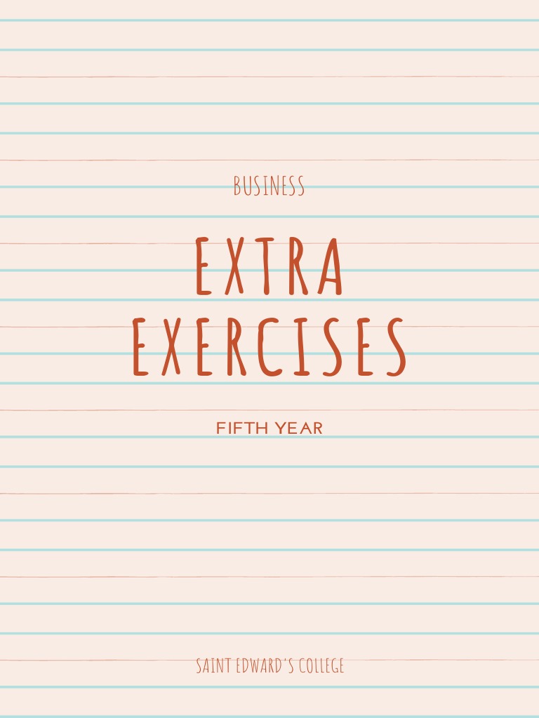 Business Extra Activities | PDF | Career & Growth | Business