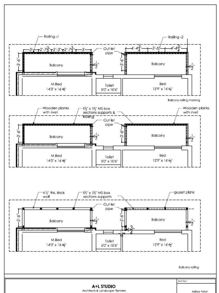 Balcony Railing Plan | PDF