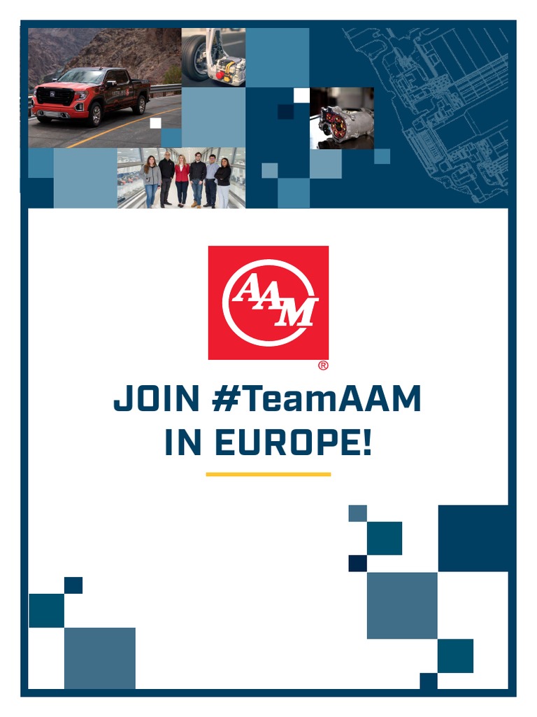 Aam Careers Join Our Innovative Team Pdf Axle Sustainability