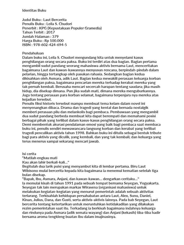 Identitas Buku | PDF