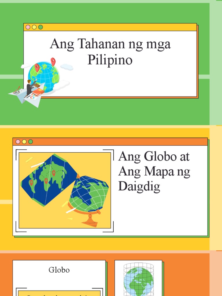 Ang Globo at Ang Mapa NG Daigdig | PDF