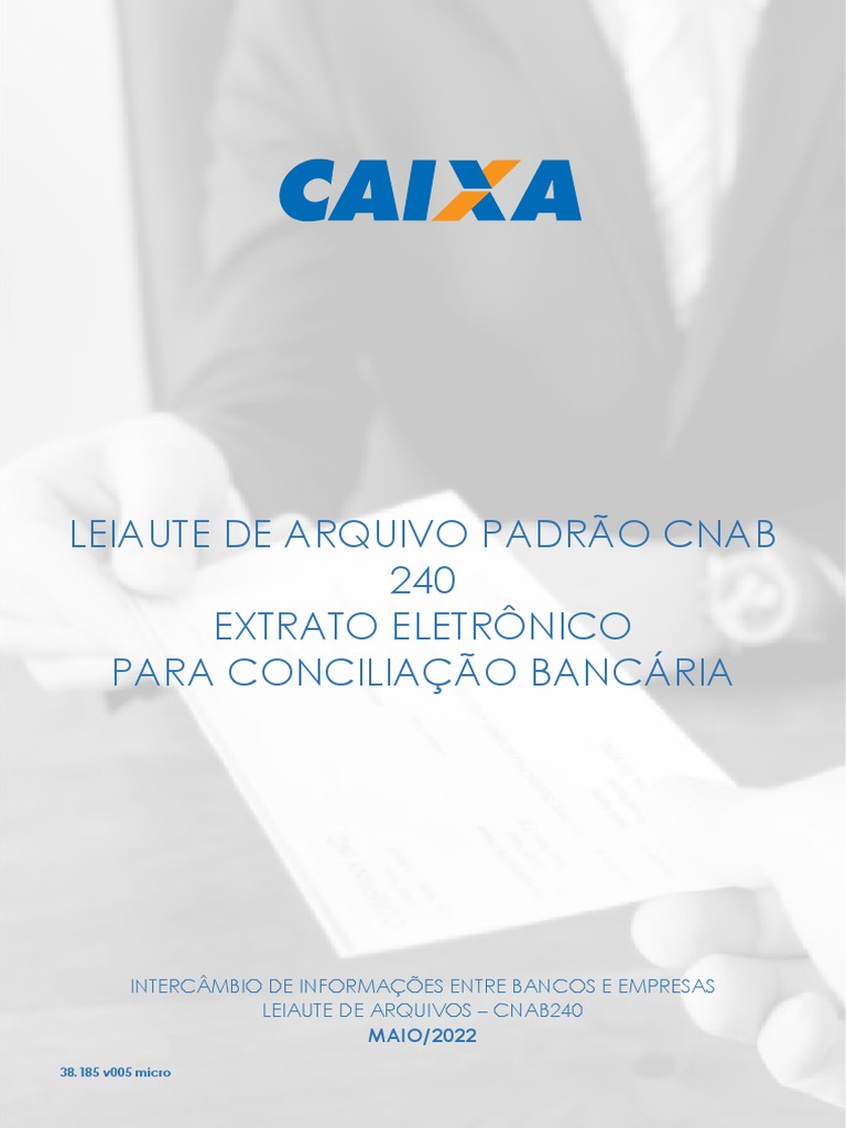 Manual de Leiaute CNAB 240 Extrato Eletronico para Conciliacao Bancaria ...