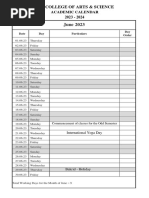 DMU Academic Calendar 2025-26 | PDF