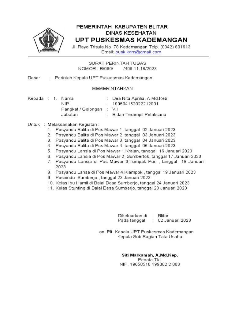 Surtug Ukm Dea Nita | PDF