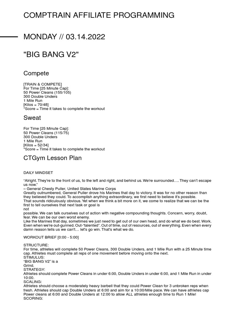 Comptrain-Gym-13.03.2022 A 19.03.2022 | PDF | Anatomical Terms Of ...