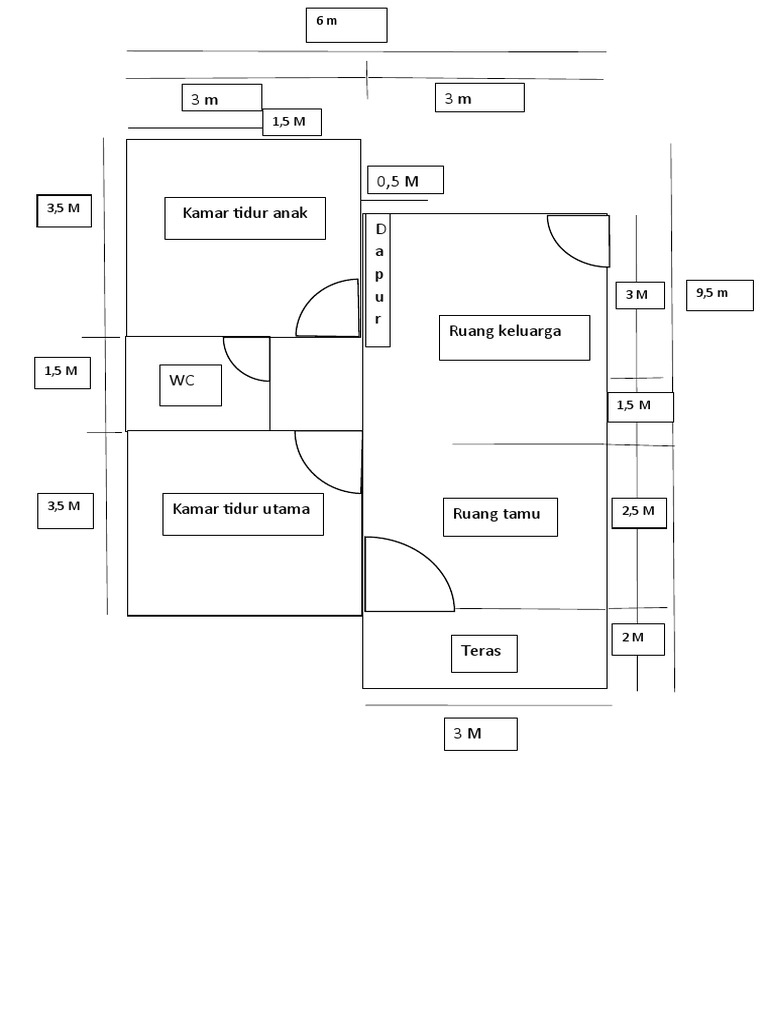 sketsa miniatur rumah | PDF