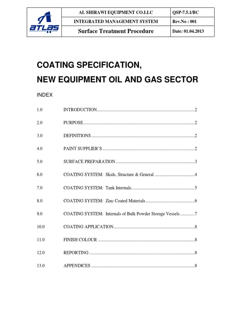 Surface Treatment Procedure Overview | PDF | Paint | Coating