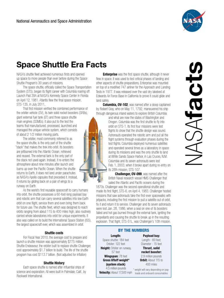 Space Shuttle Program Overview | PDF | Space Shuttle | Space Shuttle ...