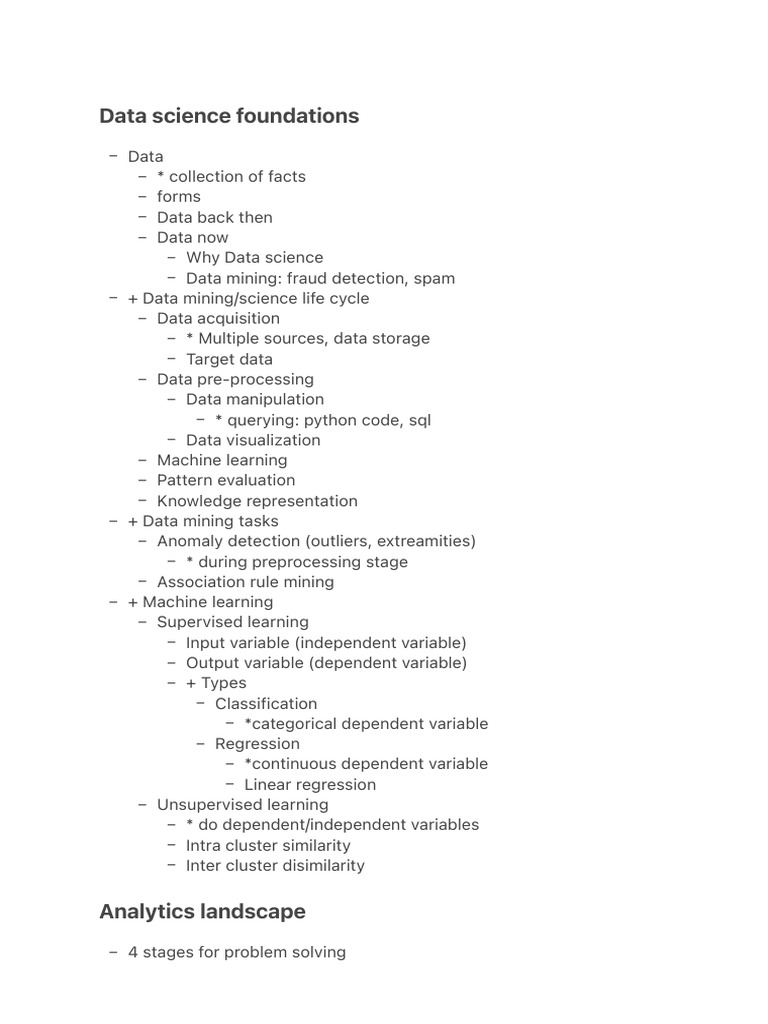 Data Science Foundations | PDF