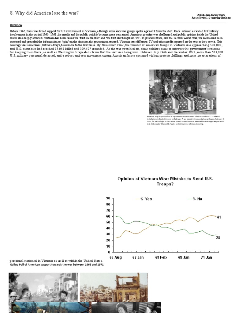 8. Why did America lose the war | PDF | Vietnam War | Viet Cong