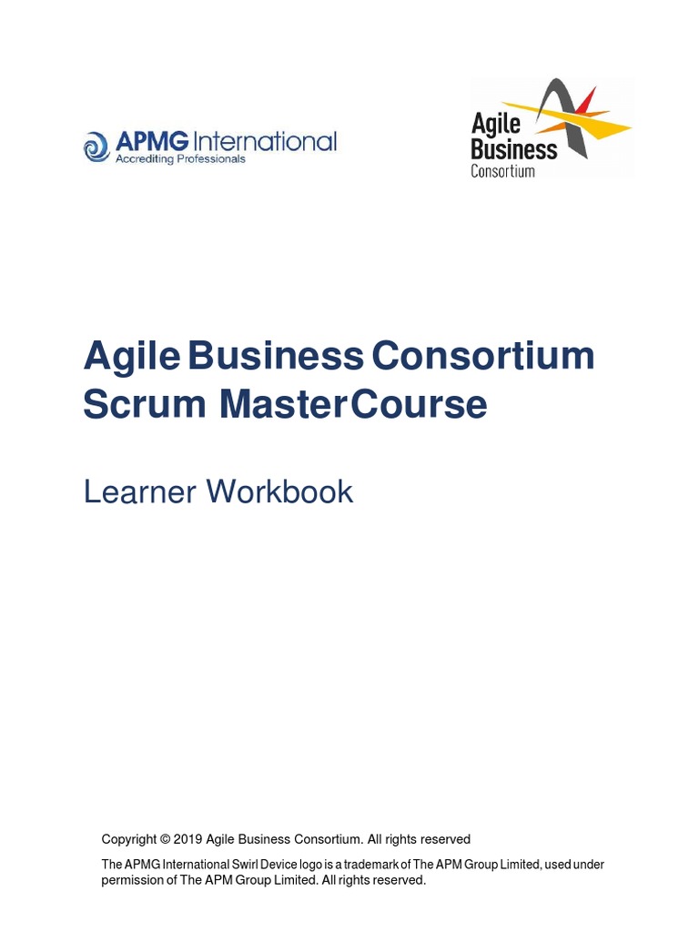 Agile Business Consortium Scrum Master Workbook v5.0 | PDF