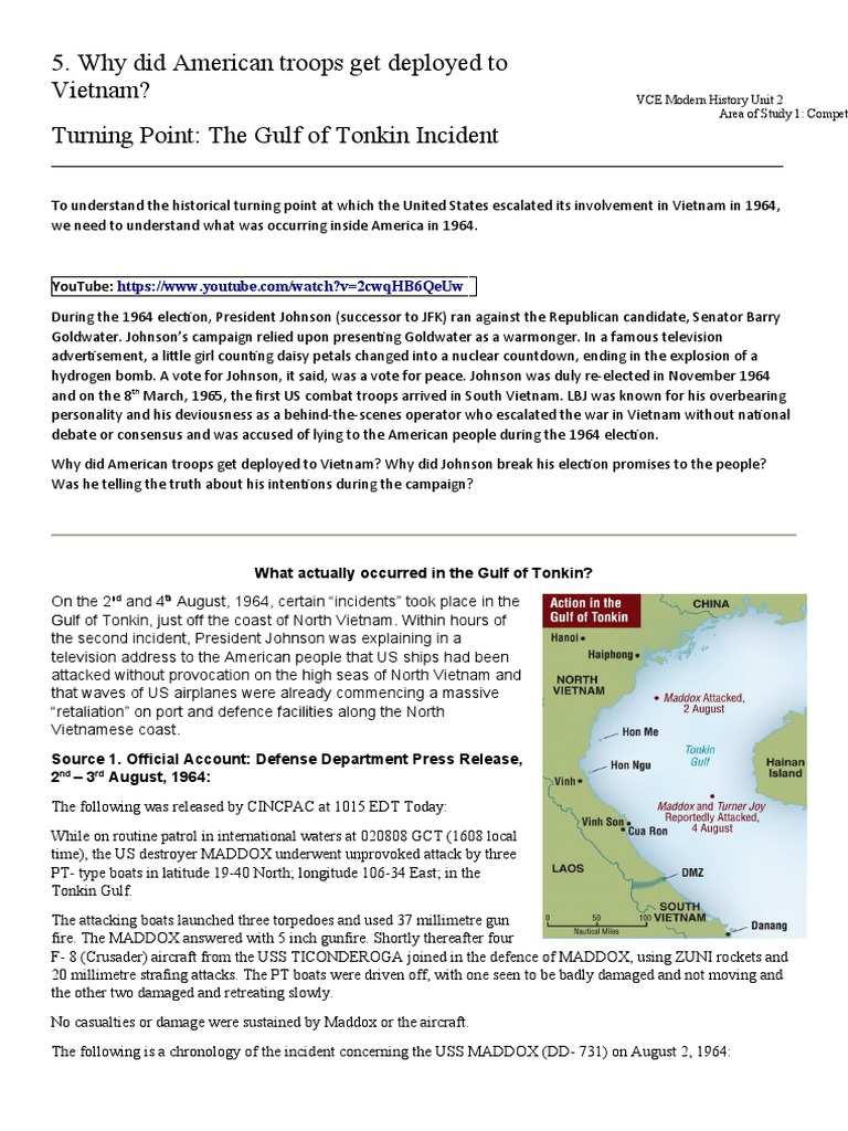 Gulf of Tonkin Incident Analysis | PDF