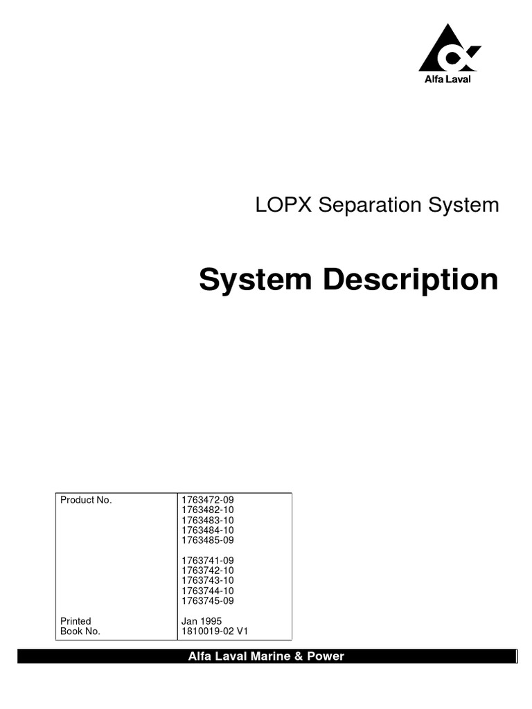 LOPX705 System Description | PDF