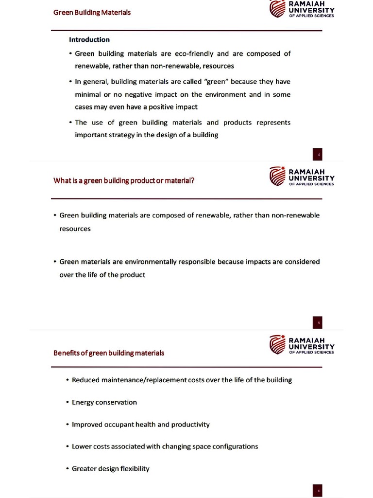 Green Building Module 1 | PDF