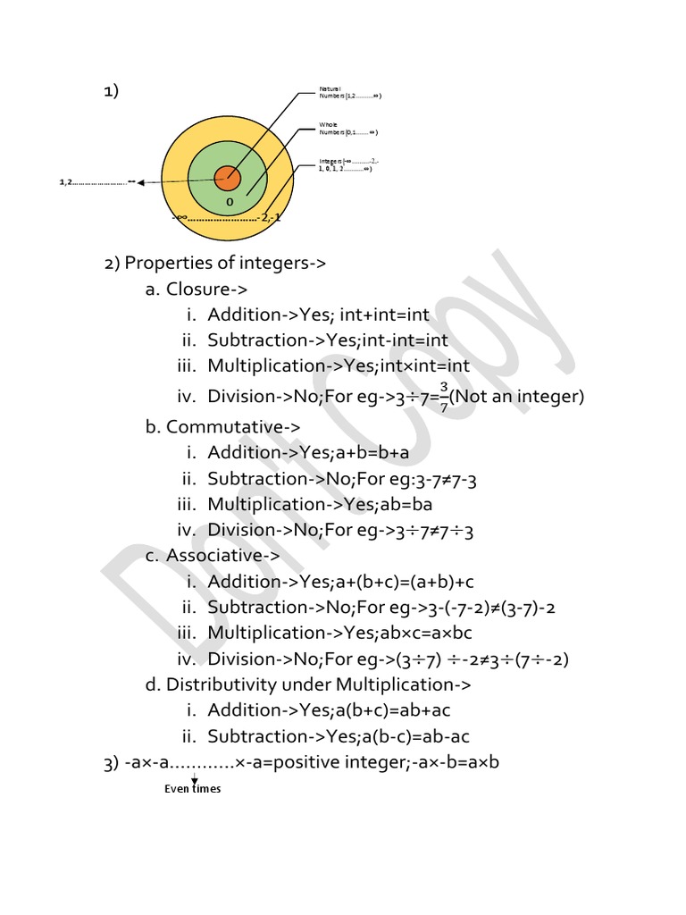 Integer Properties Guide | PDF