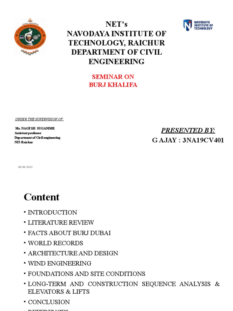 Civil BURJ KHALIFA | PDF | Concrete | Real Estate